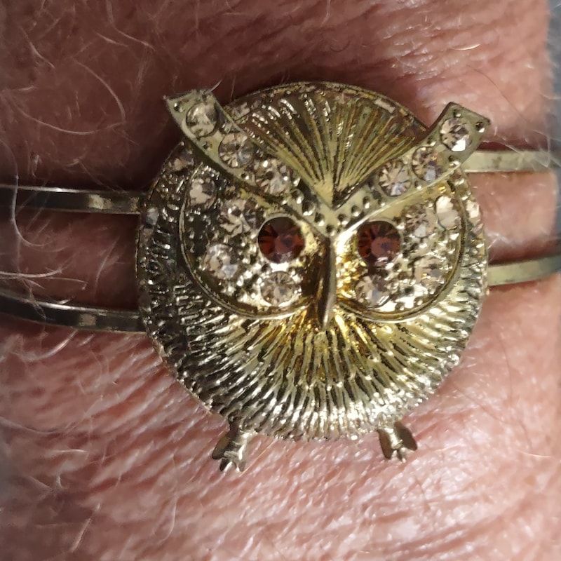 Gold Owl Bracelet - Etsy