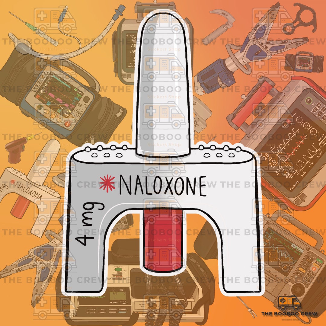 Naloxone | Water Bottle Stickers | Paramedic, First Responder, RT ...