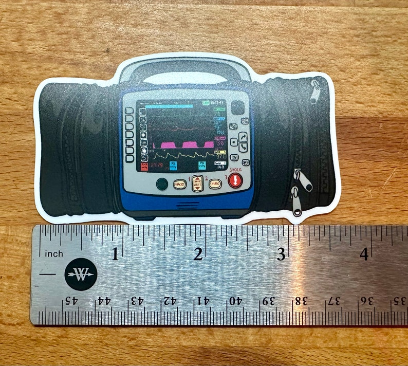 EMS Monitor Sticker Water Bottle Stickers Paramedic, First Responder ...