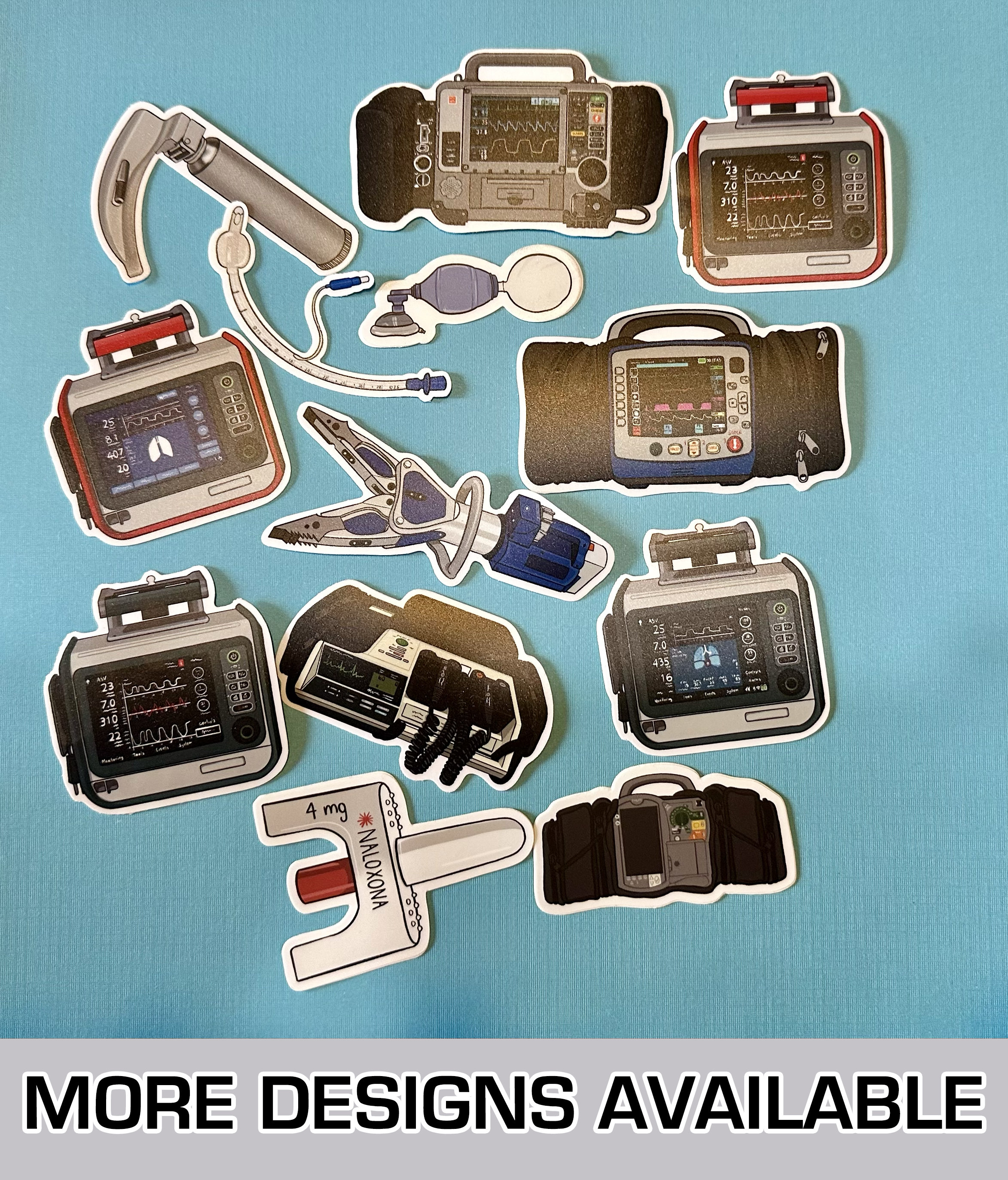 Respiratory Airway 6 Stickers Bundle Water Bottle Stickers Paramedic ...