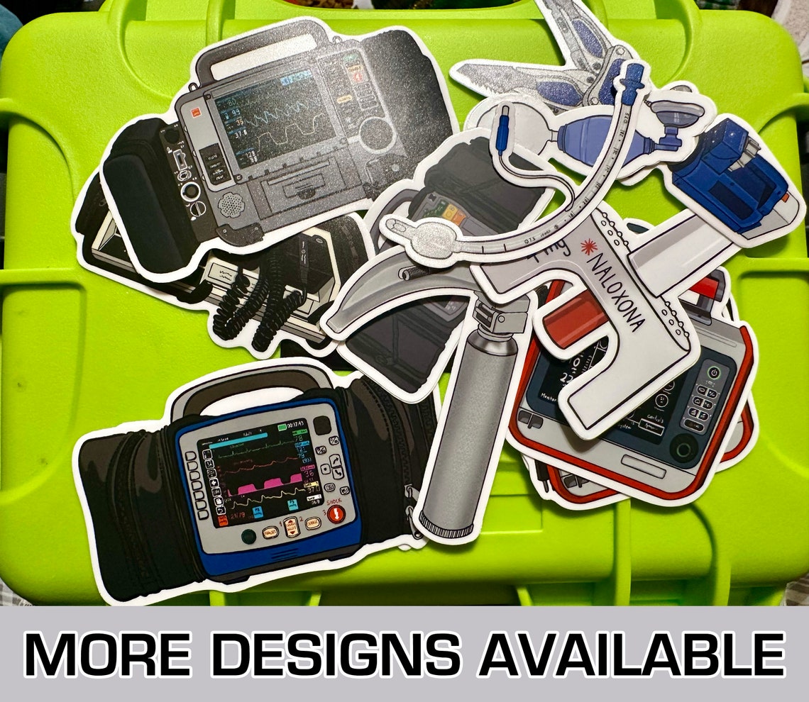 Respiratory Airway 6 Stickers Bundle Water Bottle Stickers Paramedic ...