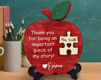 Personalized Teacher Appreciation End of Year Gift Apple - Etsy