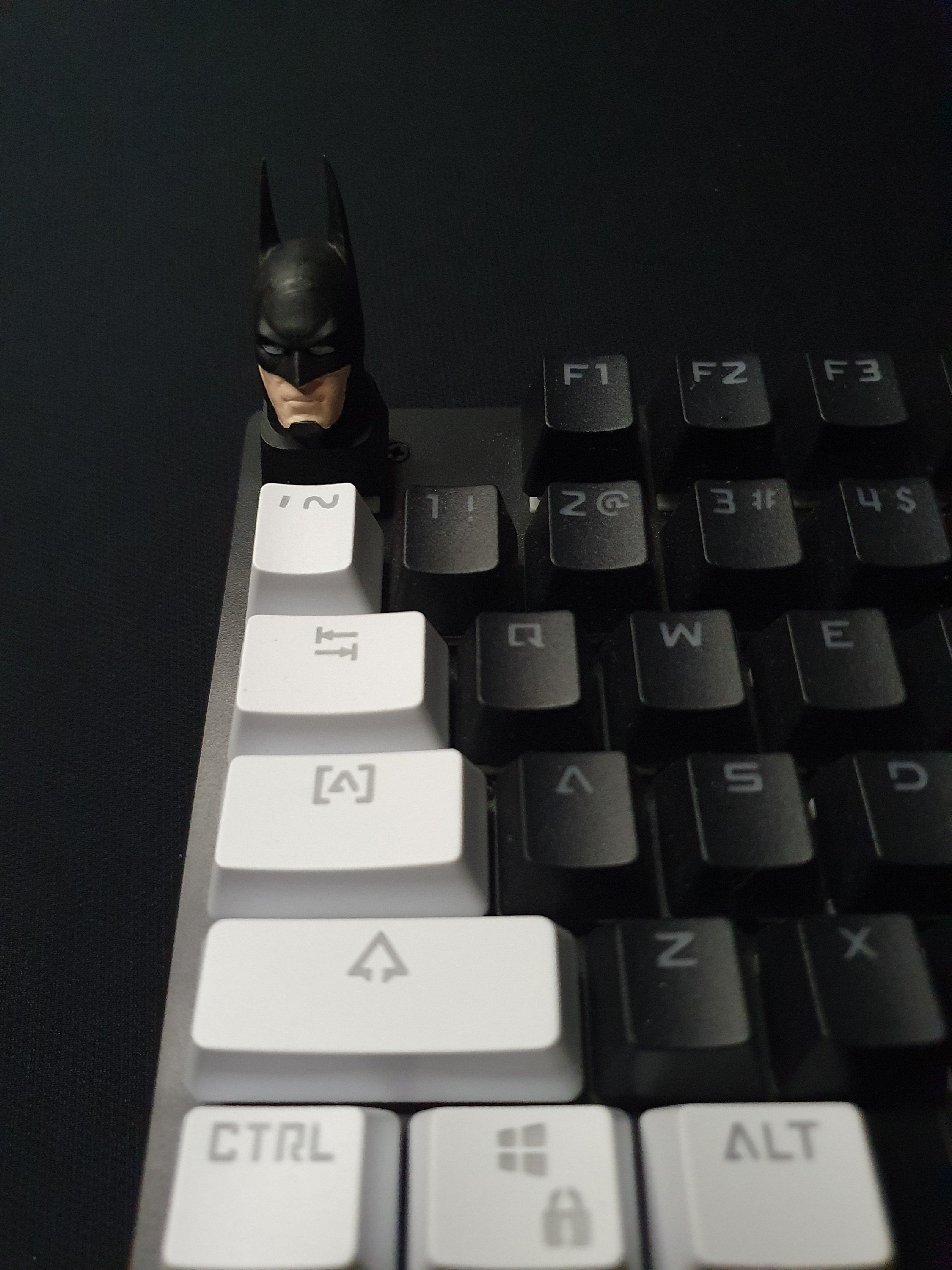 Artisan Custom Keycaps Keyboard Helmet Battman Black Mask - Etsy