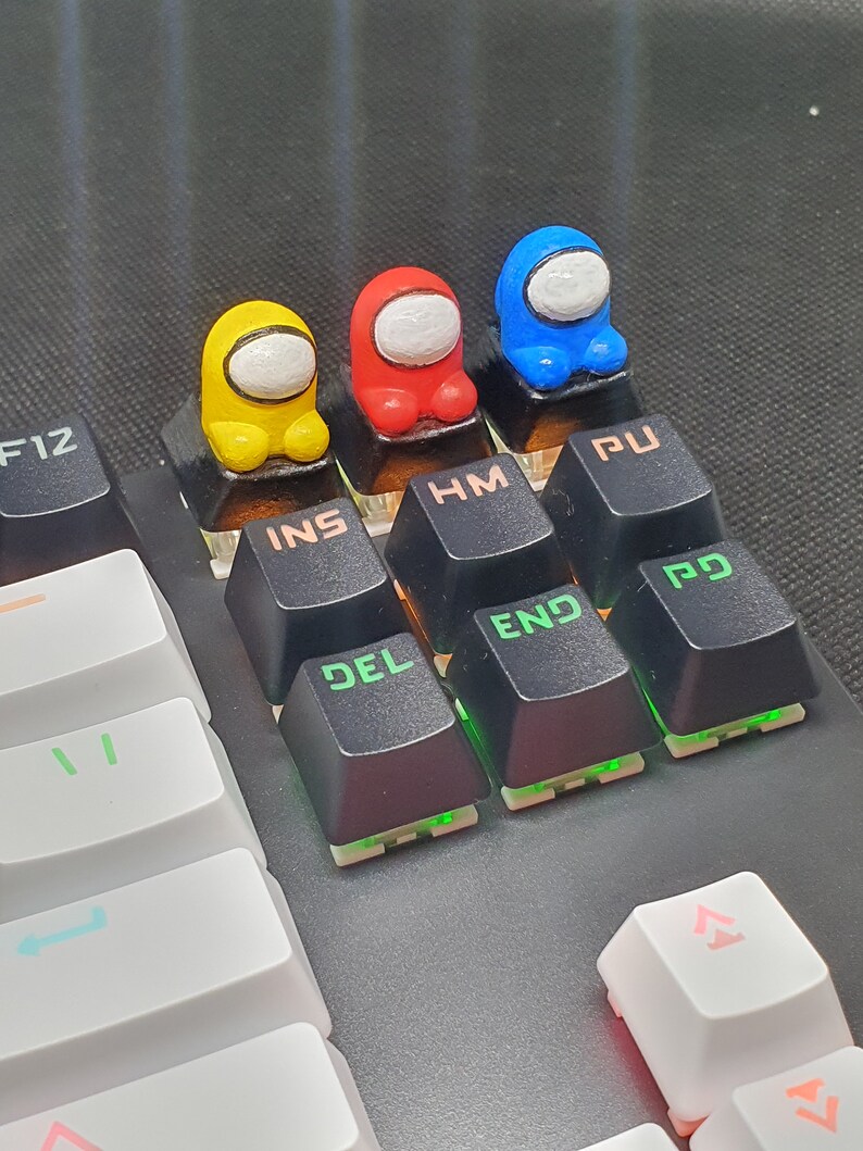 Artisan Custom Keycaps Keyboard Among Us Character Game Mechanical ...