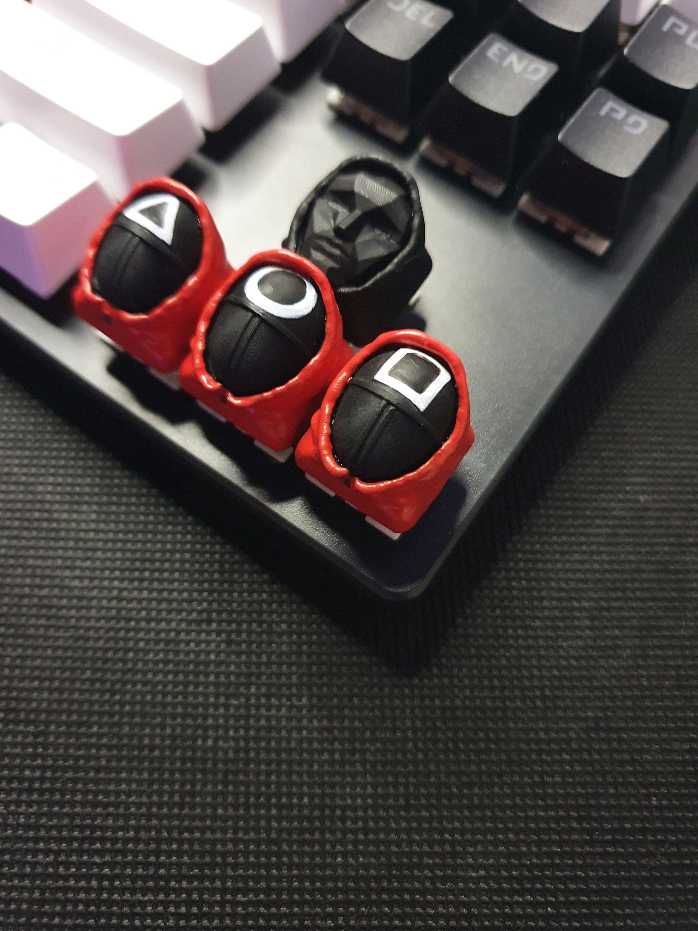 Artisan Custom Keycaps Keyboard Squid Game Masked Guards - Etsy