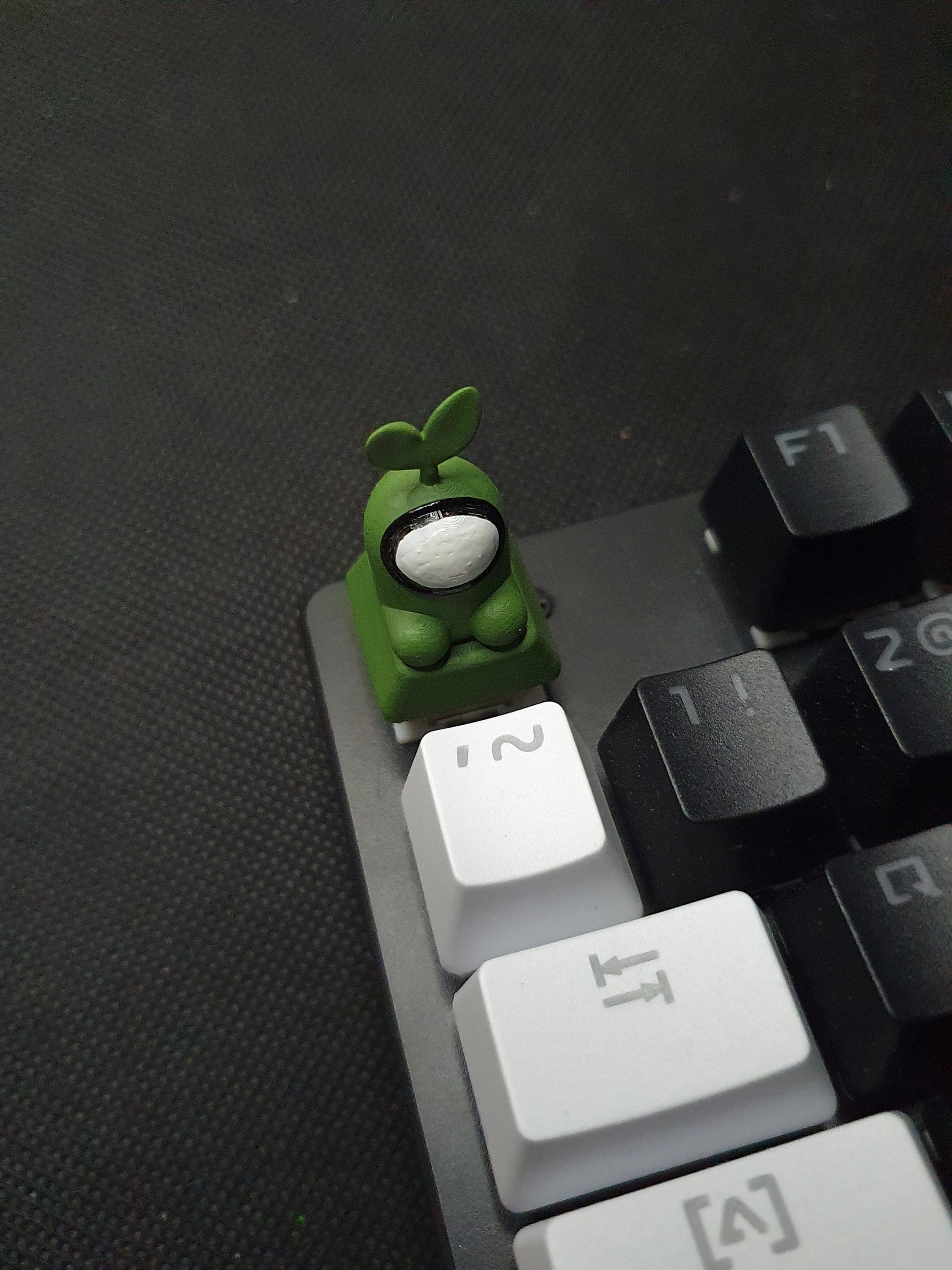Artisan Custom Keycaps Keyboard Among Us Green Character Game - Etsy
