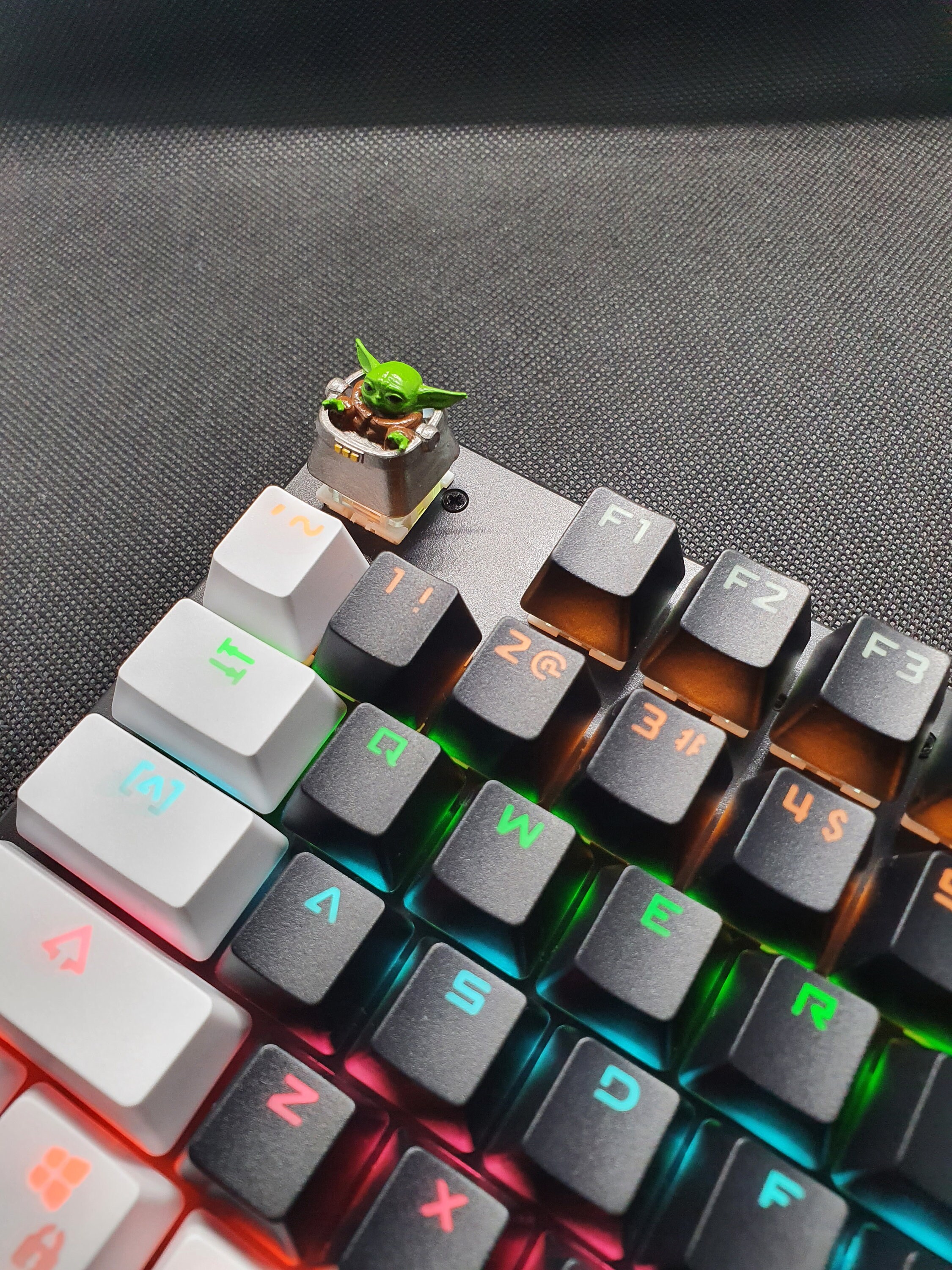 Artisan Custom Keycaps Keyboard Baby YODA Star Wars Mechanical Switches ...