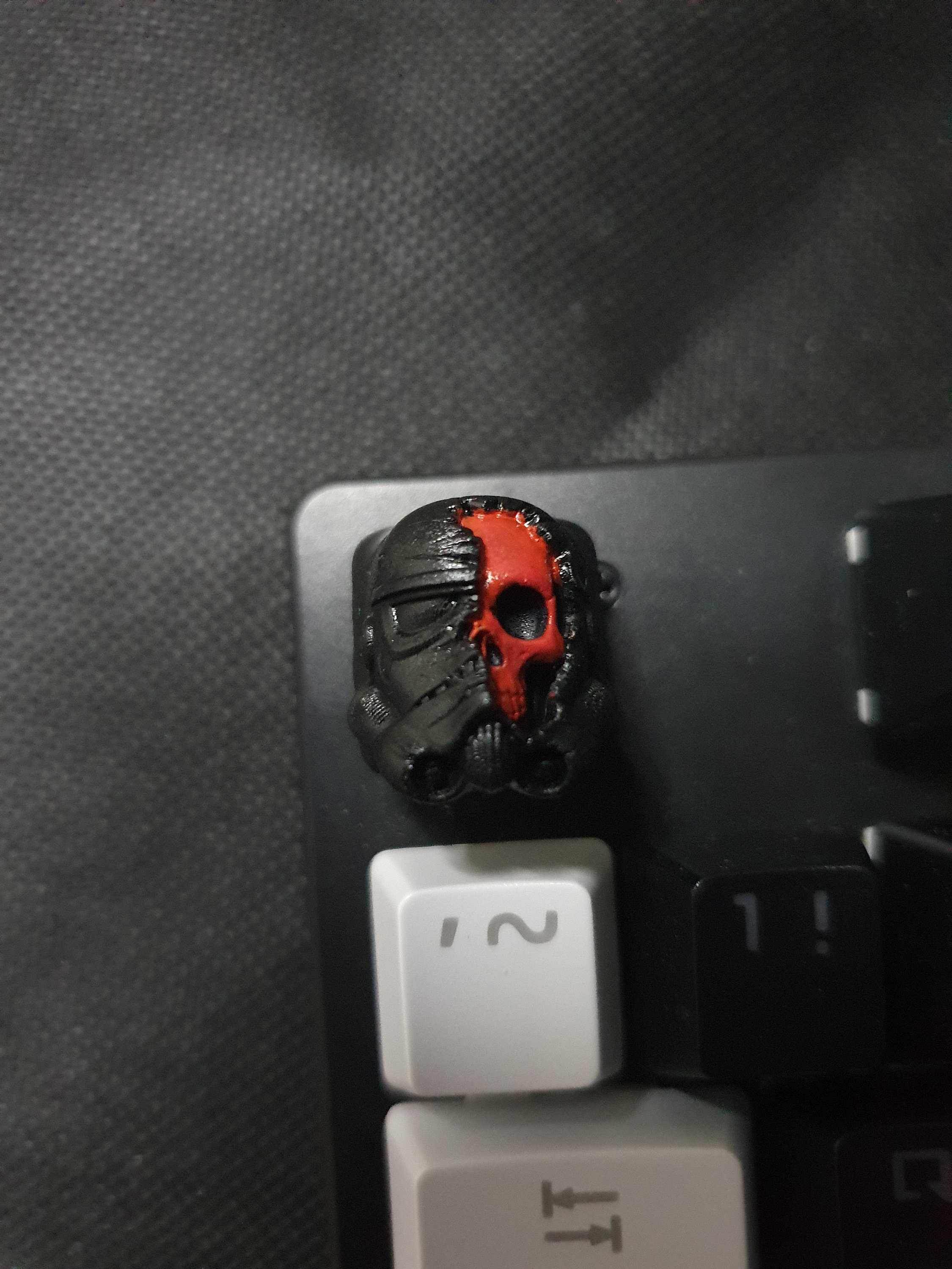 Artisan Custom Keycaps Keyboard Star Wars Black Stormtrooper Skull ...