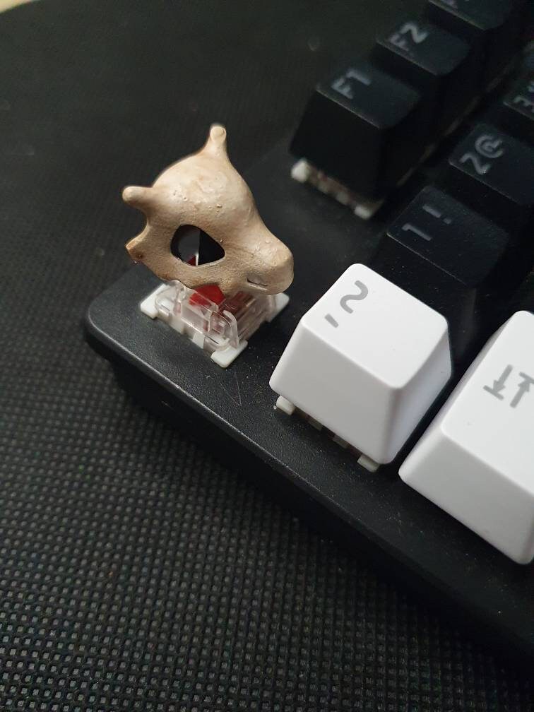 Artisan Custom Keycaps Keyboard Cubone Karakara Lonely Skull Pokemon ...