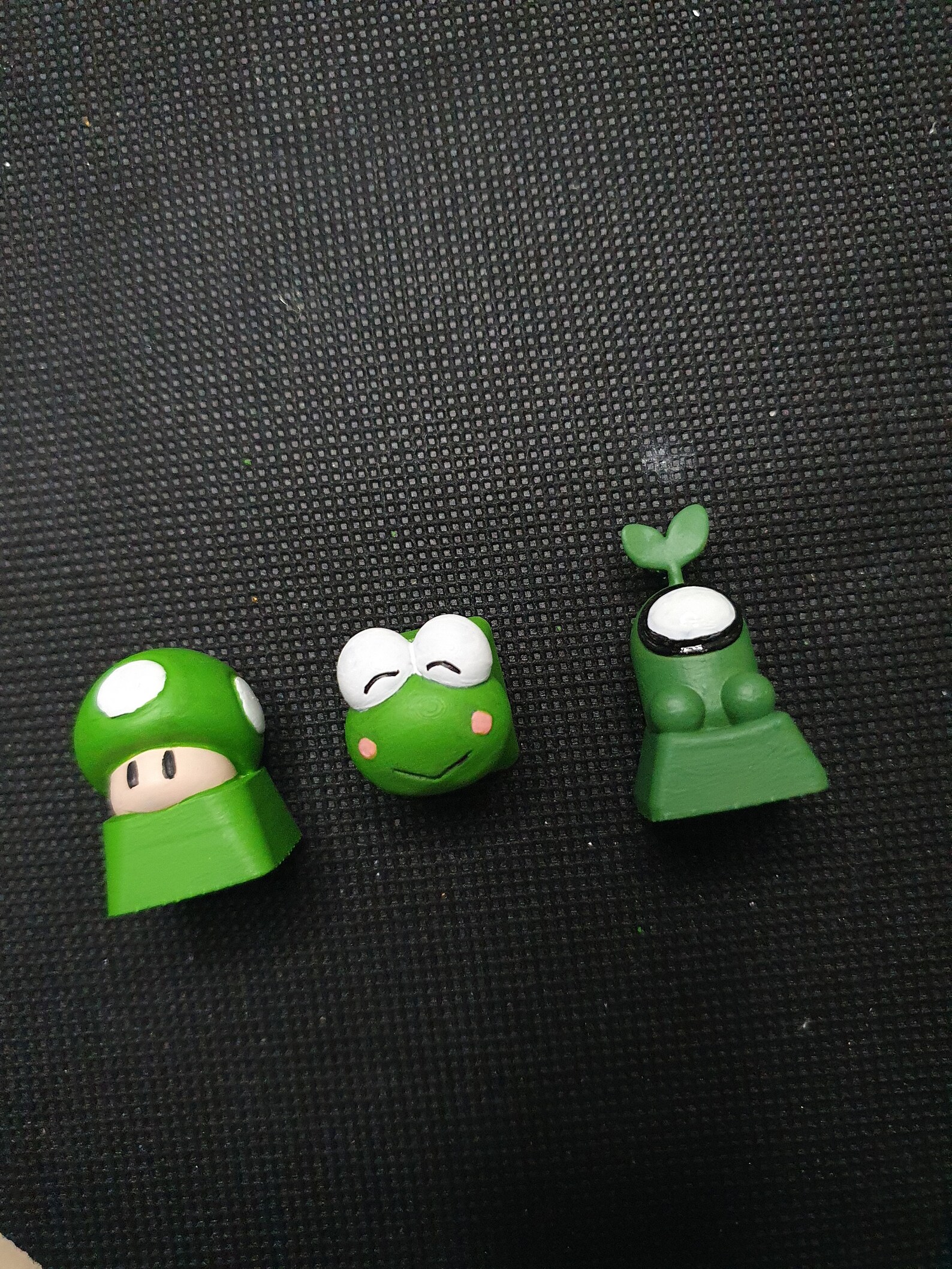 Artisan Custom Keycaps Keyboard Among Us Green Character Game | Etsy