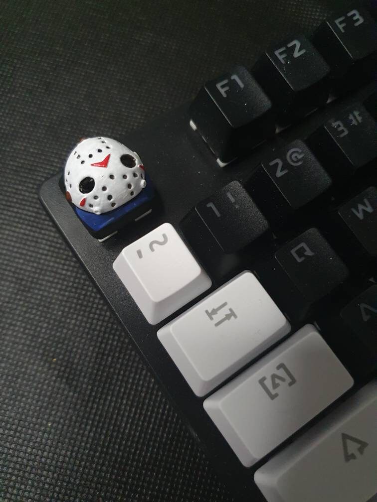 Artisan Custom Keycaps Keyboard Jason Voorhees Friday the 13th - Etsy