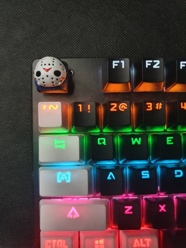 Artisan Custom Keycaps Keyboard Jason Voorhees Friday the 13th - Etsy