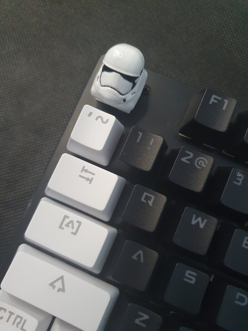 Artisan Custom Keycaps Keyboard Star Wars Black White First Order ...