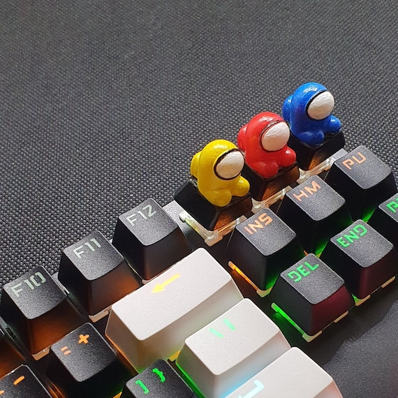 Artisan Custom Keycaps Keyboard Among Us Character Game - Etsy