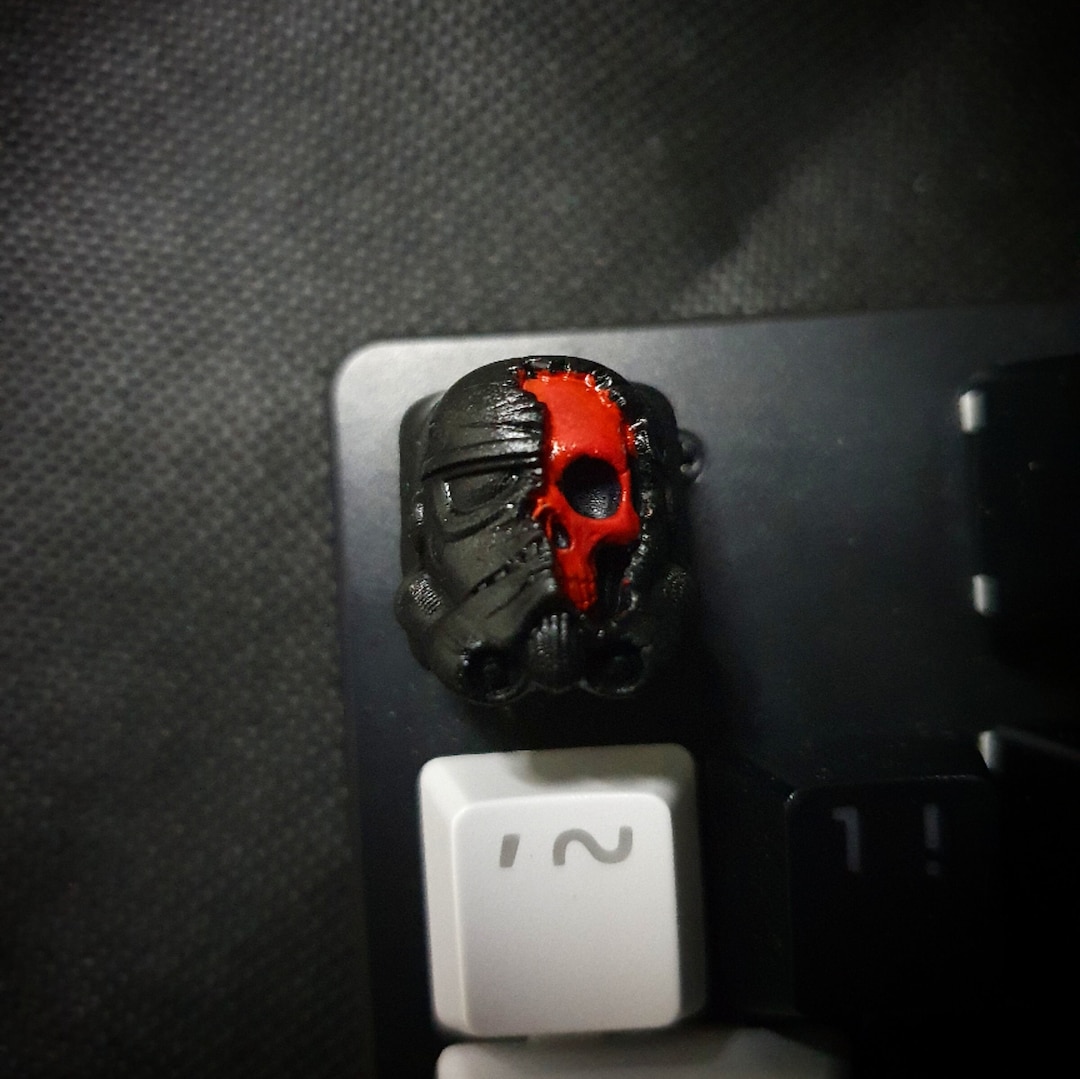 Artisan Custom Keycaps Keyboard Star Wars Black Stormtrooper Skull ...