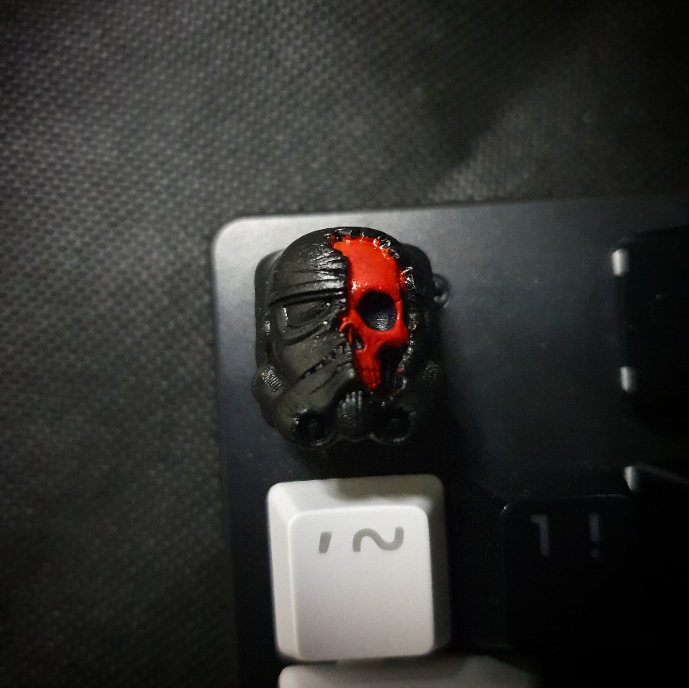 Artisan Custom Keycaps Keyboard Star Wars Black Stormtrooper Skull ...