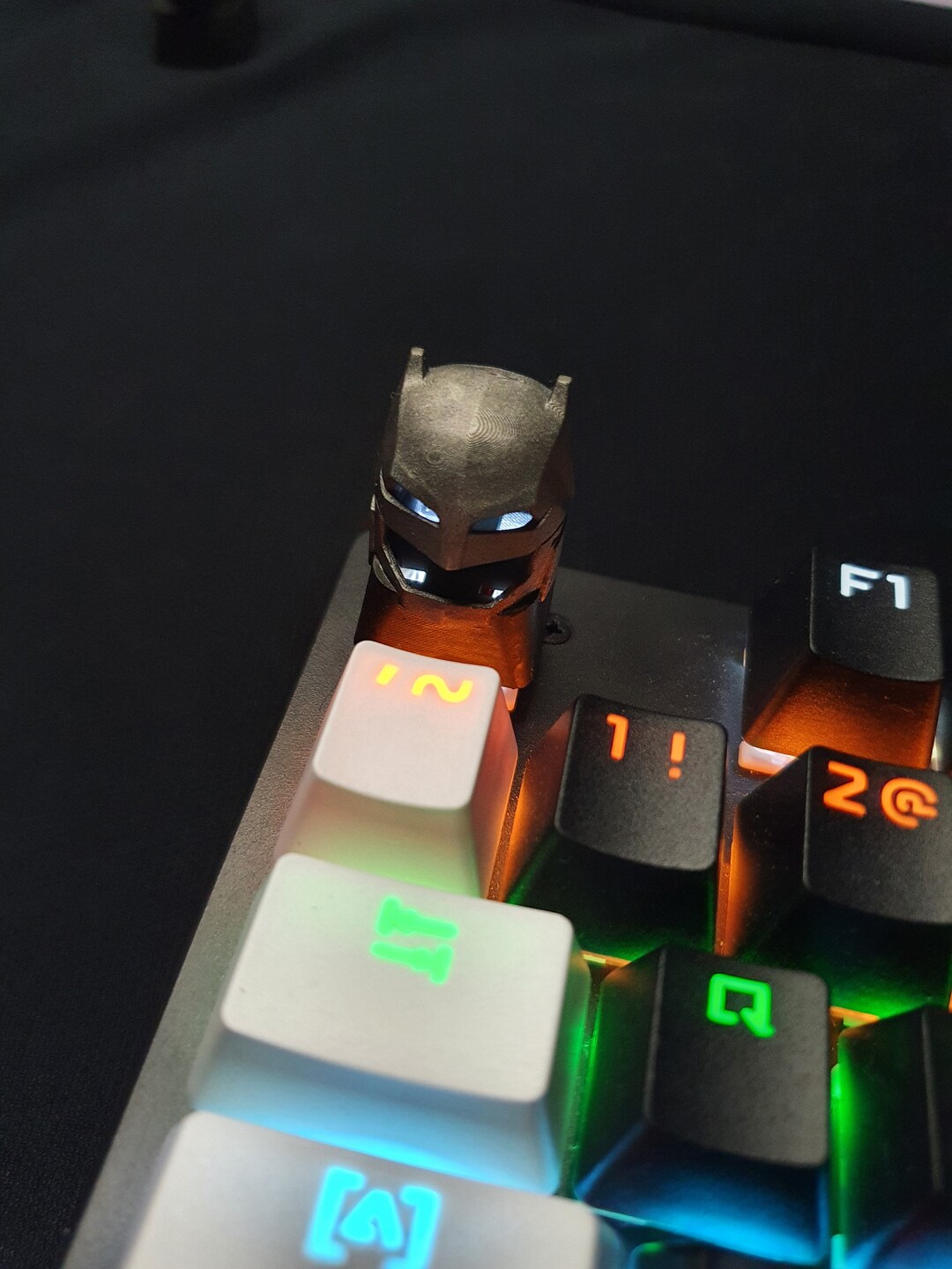 Artisan Custom Keycaps Keyboard Helmet Battman Mechanical Switches - Etsy