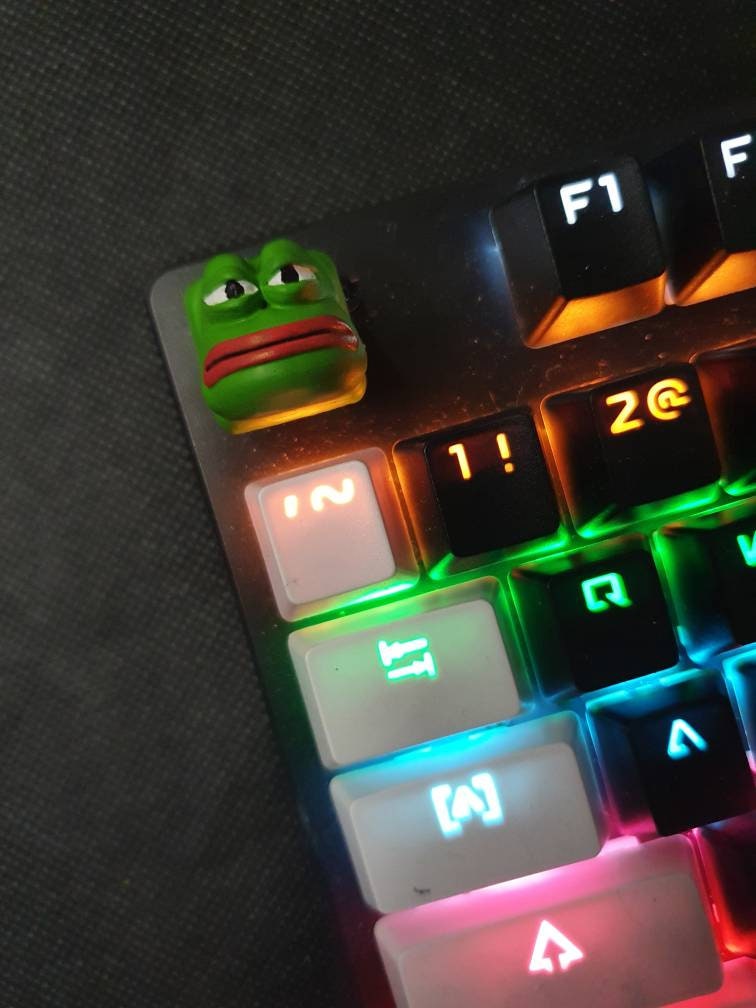 Artisan Custom Keycaps Keyboard PEPE the FROG Mechanical - Etsy