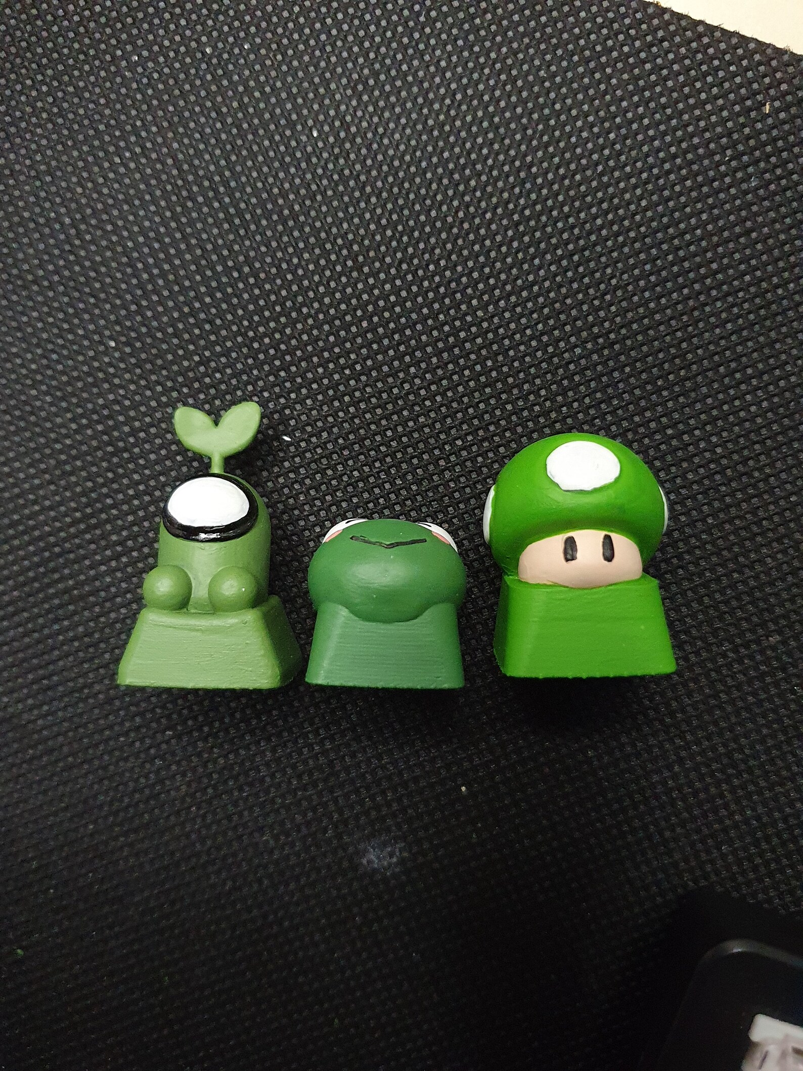Artisan Custom Keycaps Keyboard Among Us Green Character Game | Etsy