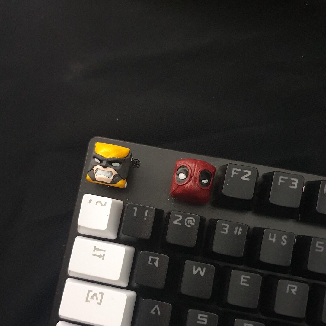 Artisan Custom Keycaps Keyboard Deadpool Wolverine Marvel Mechanical ...