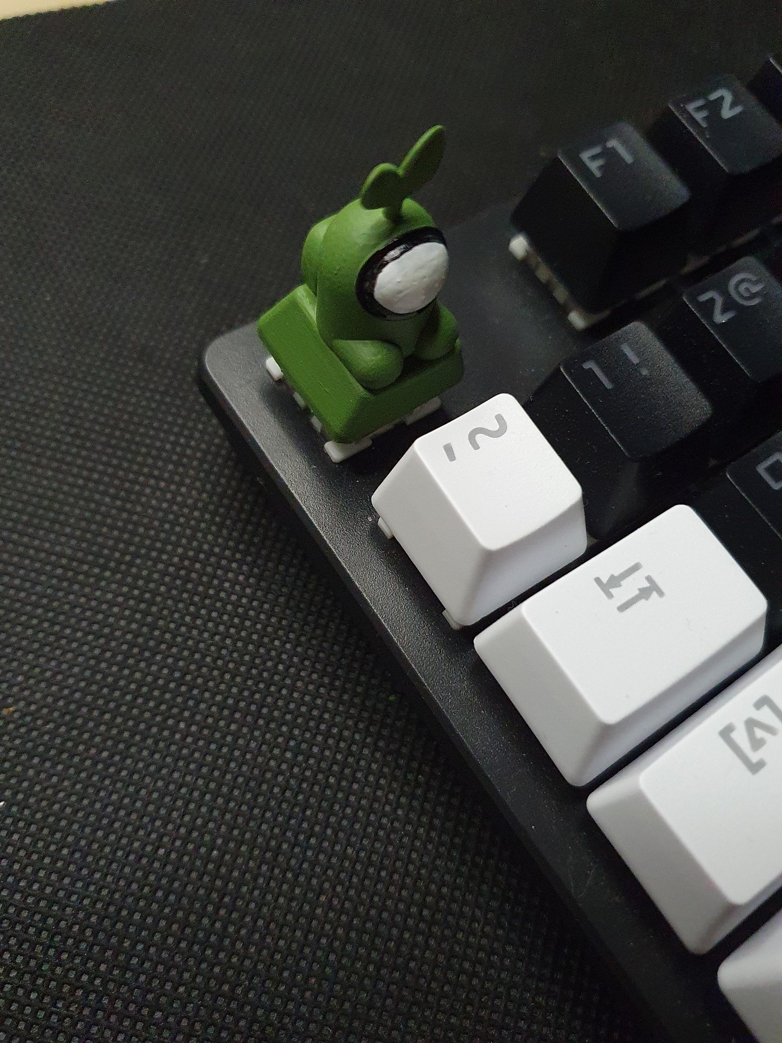 Artisan Custom Keycaps Keyboard Among Us Green Character Game - Etsy