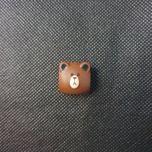 Artisan Custom Keycaps Keyboard Male BEAR Brown LINE Mechanical ...