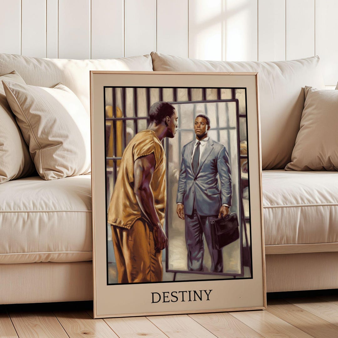 Black Ethnic Art Positive Black Role Model Prison Art Your Destiny ...