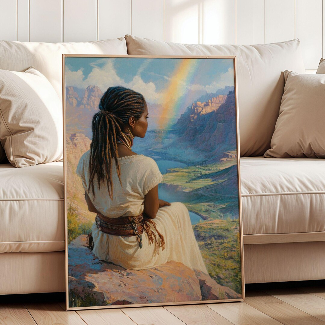 African American Black Girl,abstract Black Art,dreadlocks Hair,ethnic ...