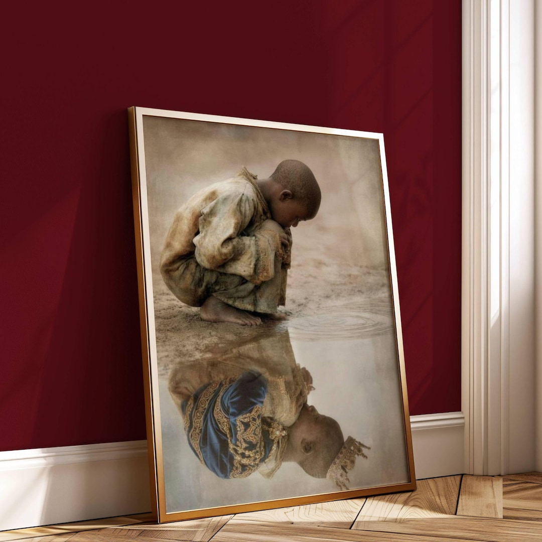 African Boy Reflection Art | Inspirational Print | Hope and Destiny ...
