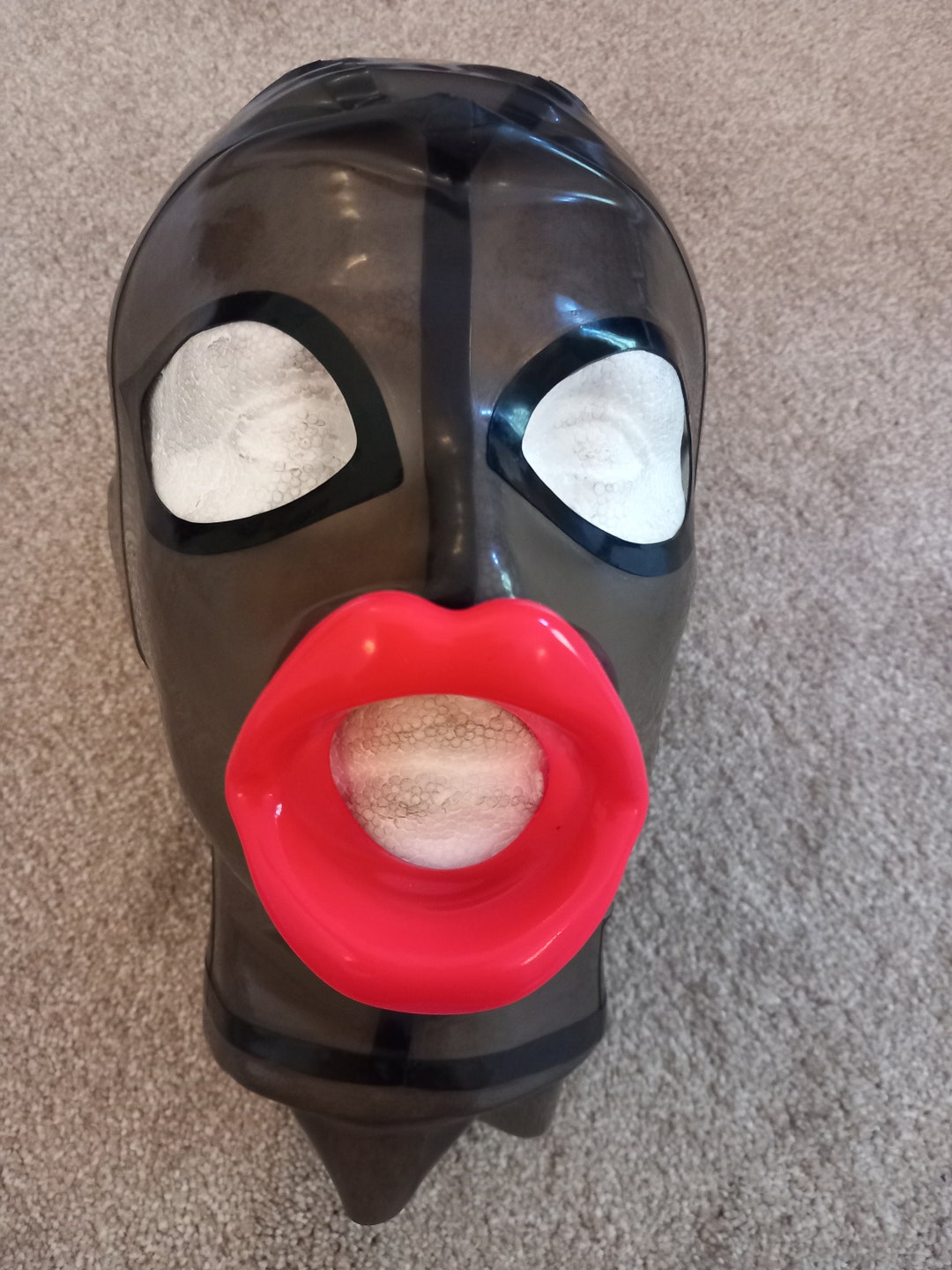 Rubber Gimp Mask With Sissy Lips Gimp Mask Bondage Mask Etsy