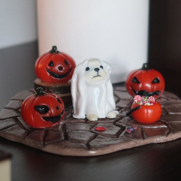 Ghost Dog Statue - Etsy