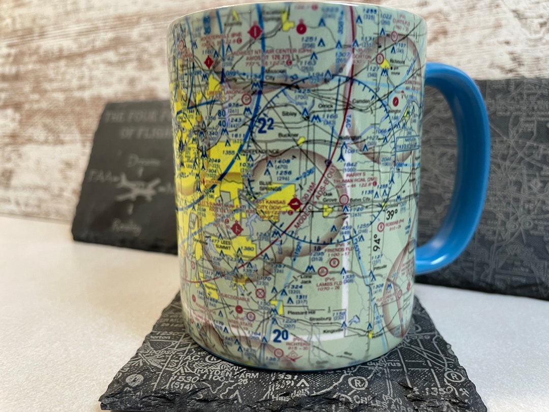 Custom Pilot Mug – Personalized Sectional Aviation Coffee Cup – Pilot ...