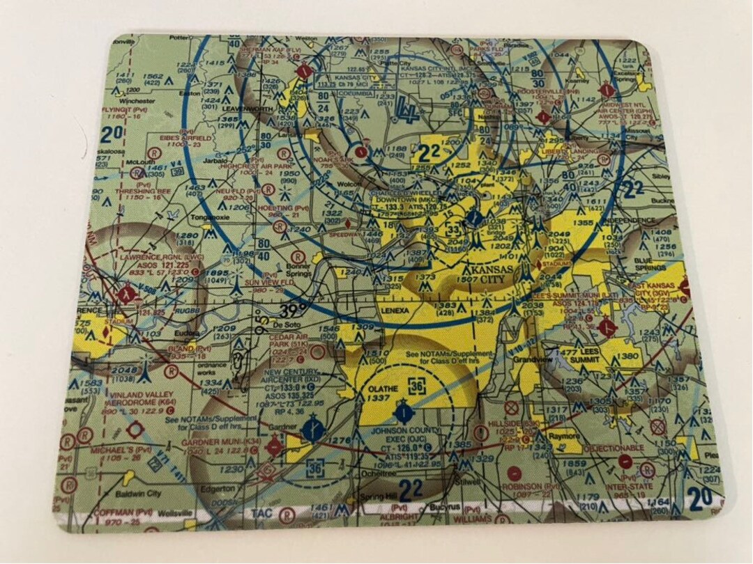 Aviation Mouse Pad, Custom Sectional Aviation Mousepad, Pilot Gift ...