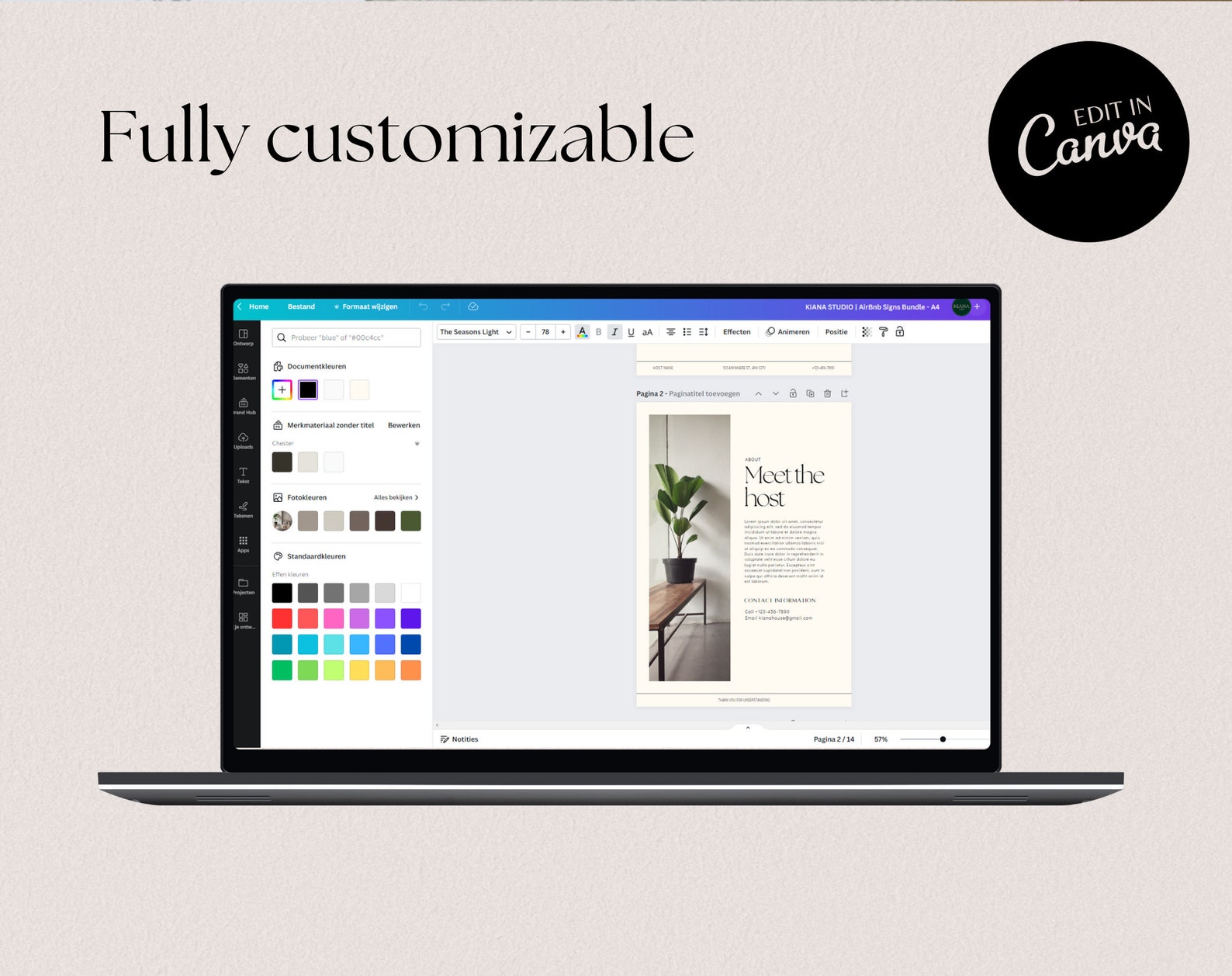 Sjabloon Airbnb-welkomstboek | Huisgastenhandleiding | Gastenboek ...