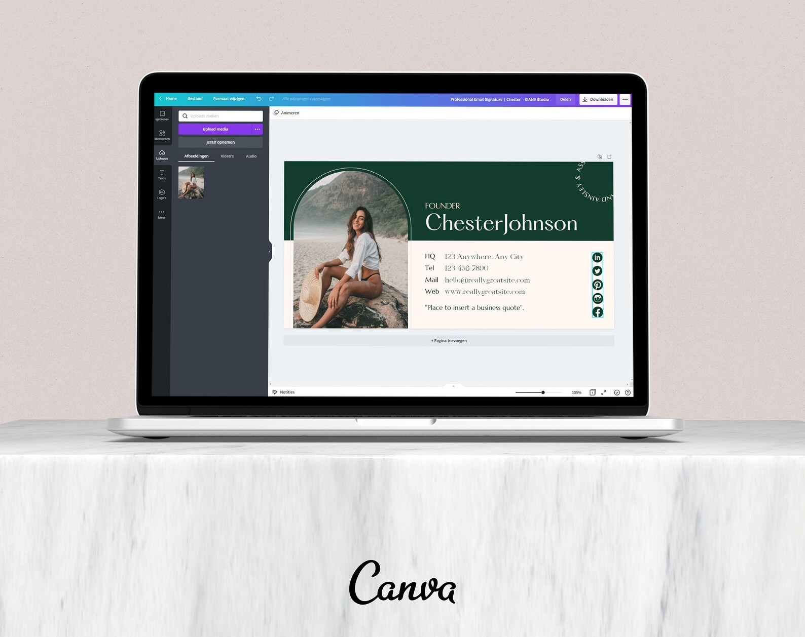 Email Signature Template Design | Best Seller Professional Canva ...