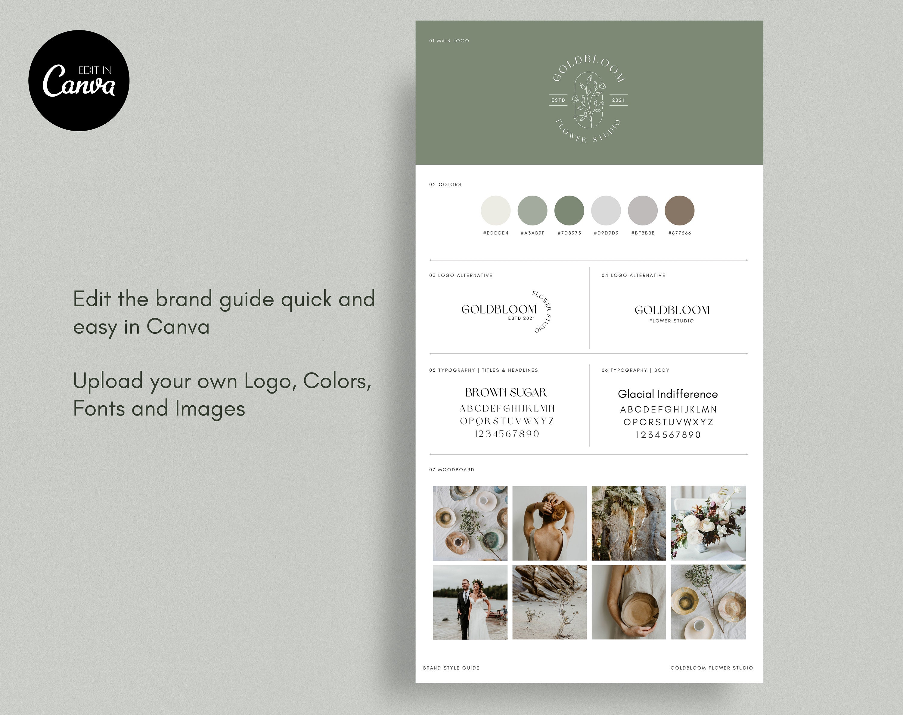 Brand Guide Template | Canva | the Ultimate Minimal Branding Kit/brand ...