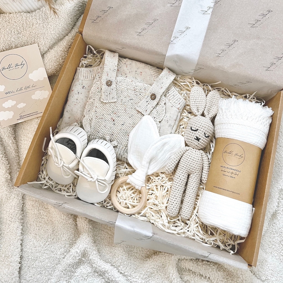 Baby Gift Box, Personalized Gift, Gender Neutral Baby Gift Set, Baby ...