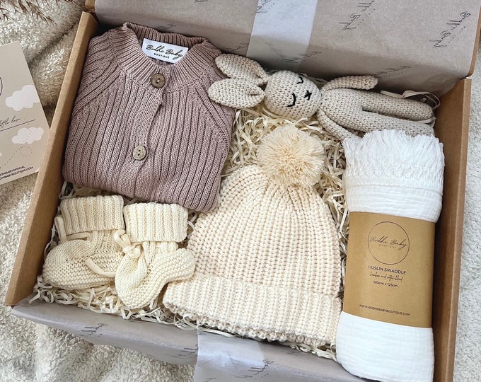 Baby Gift Box, Personalized Gift, Gender Neutral Baby Gift Set, Baby ...