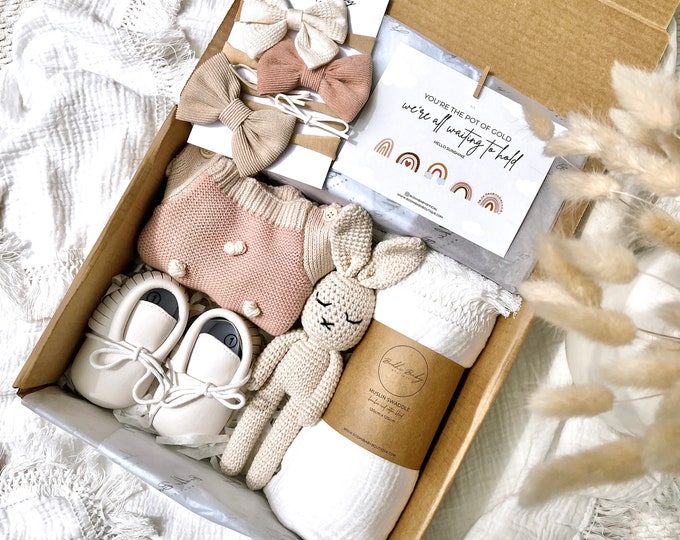 Baby Shower Gift Box, Baby Girl Gift Set, Newborn Gift Set, Baby Gift ...