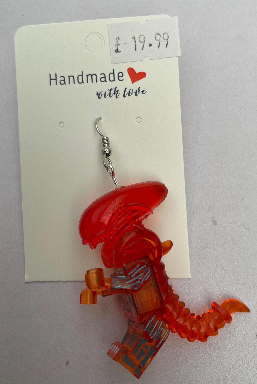 Alien Clear Orange Queen Xenomorph Minifigure From Alien Earring - Etsy