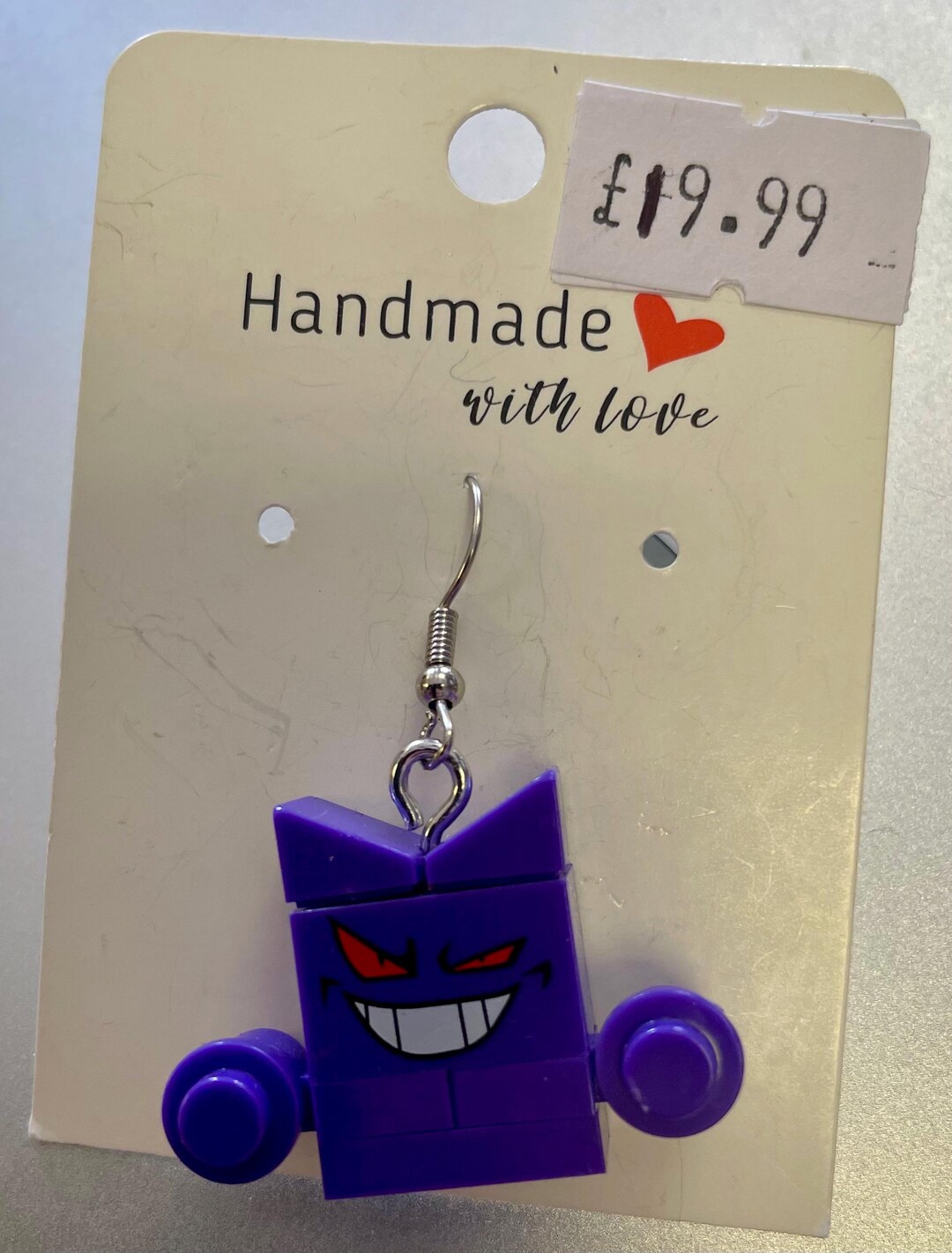 Gengar From Pokémon Minifigure Earring - Etsy