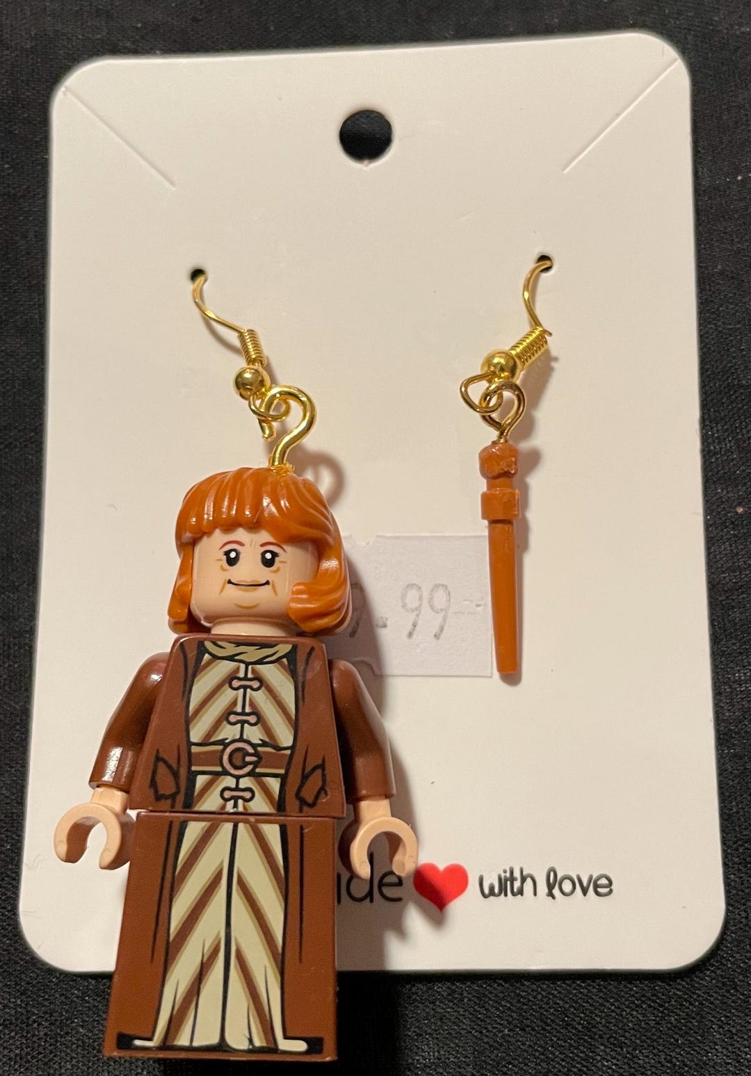 Molly Weasley With Wand From Harry Potter Minifigure Earrings - Etsy