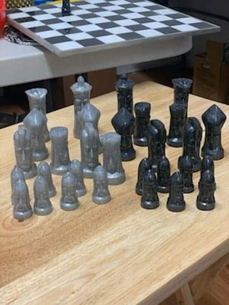 Gothic Chess Pieces - Etsy