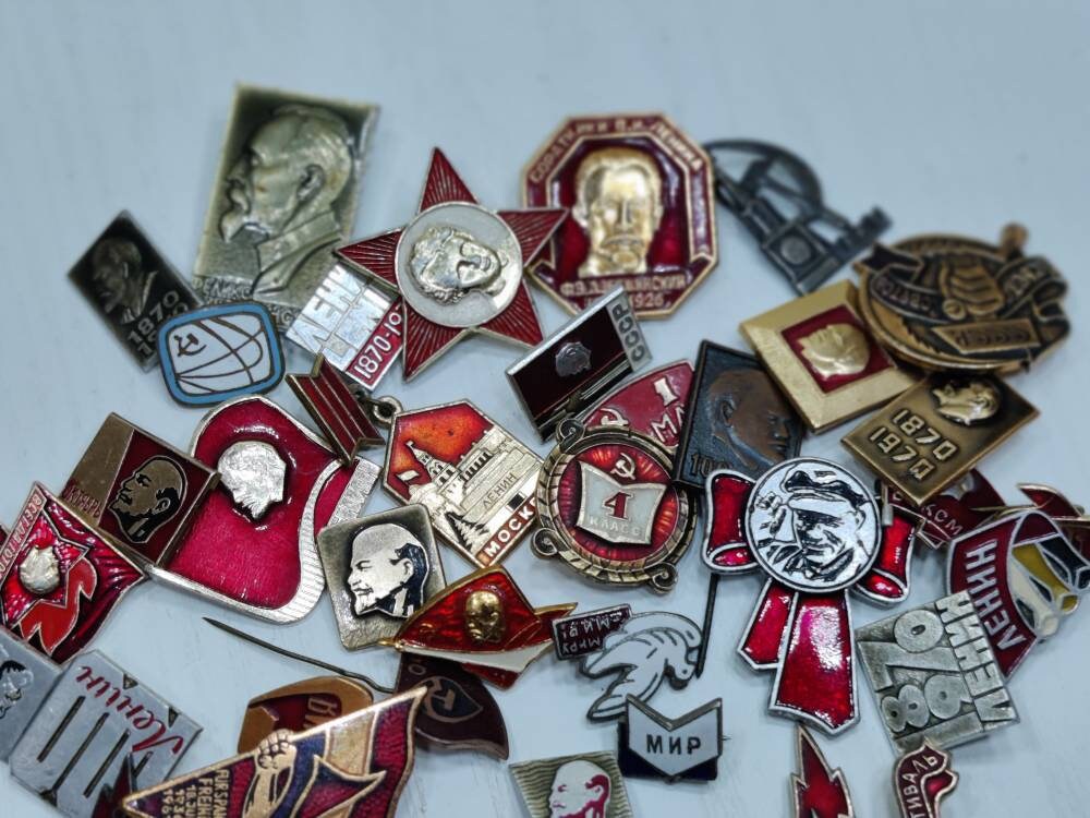 USSR Soviet Badges. Stalin CCCP - Etsy