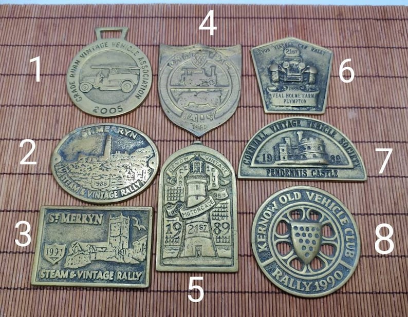 Vintage Car Rally Signs - Etsy