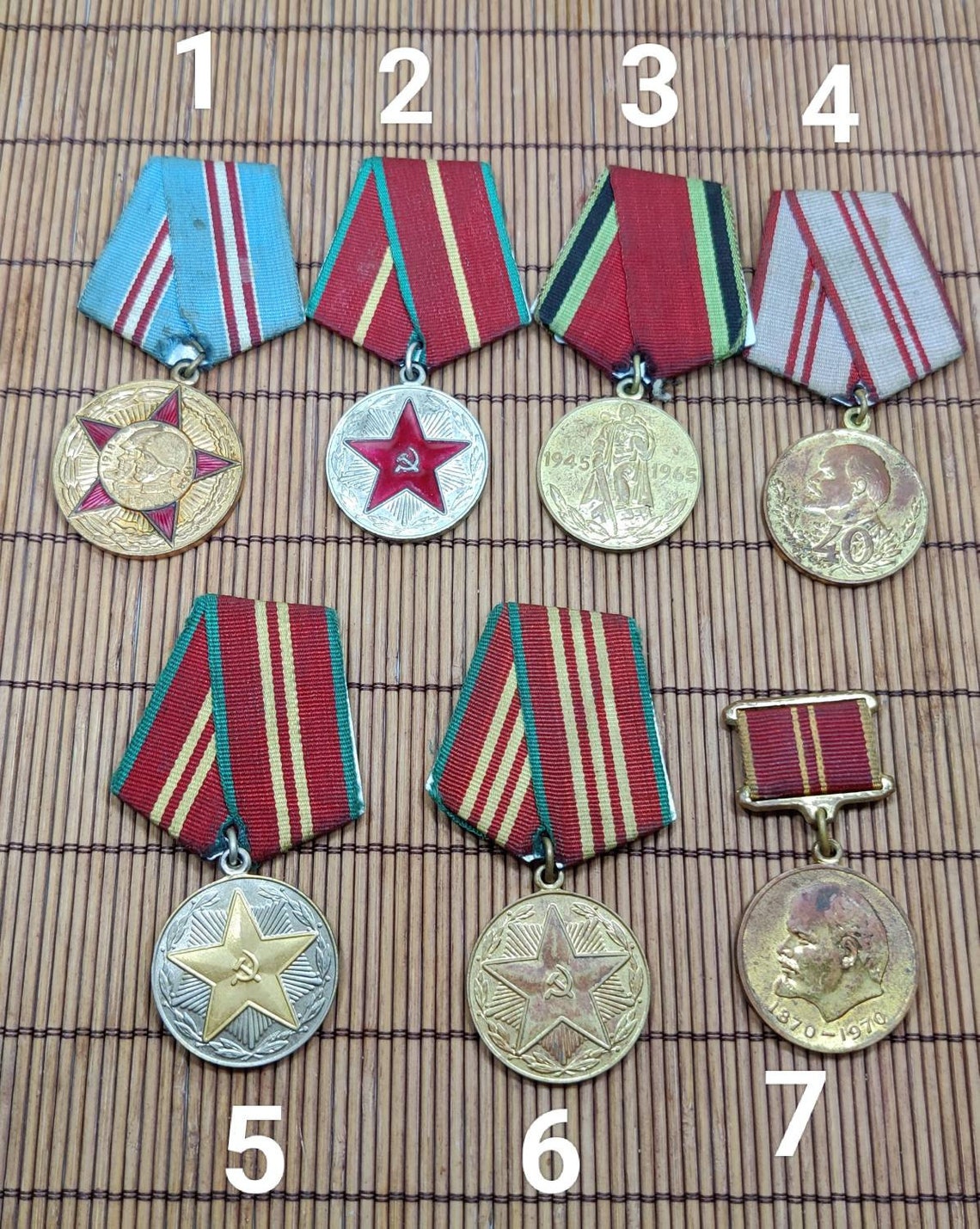 USSR Soviet WW2 Anniversary Medals. Stalin CCCP - Etsy