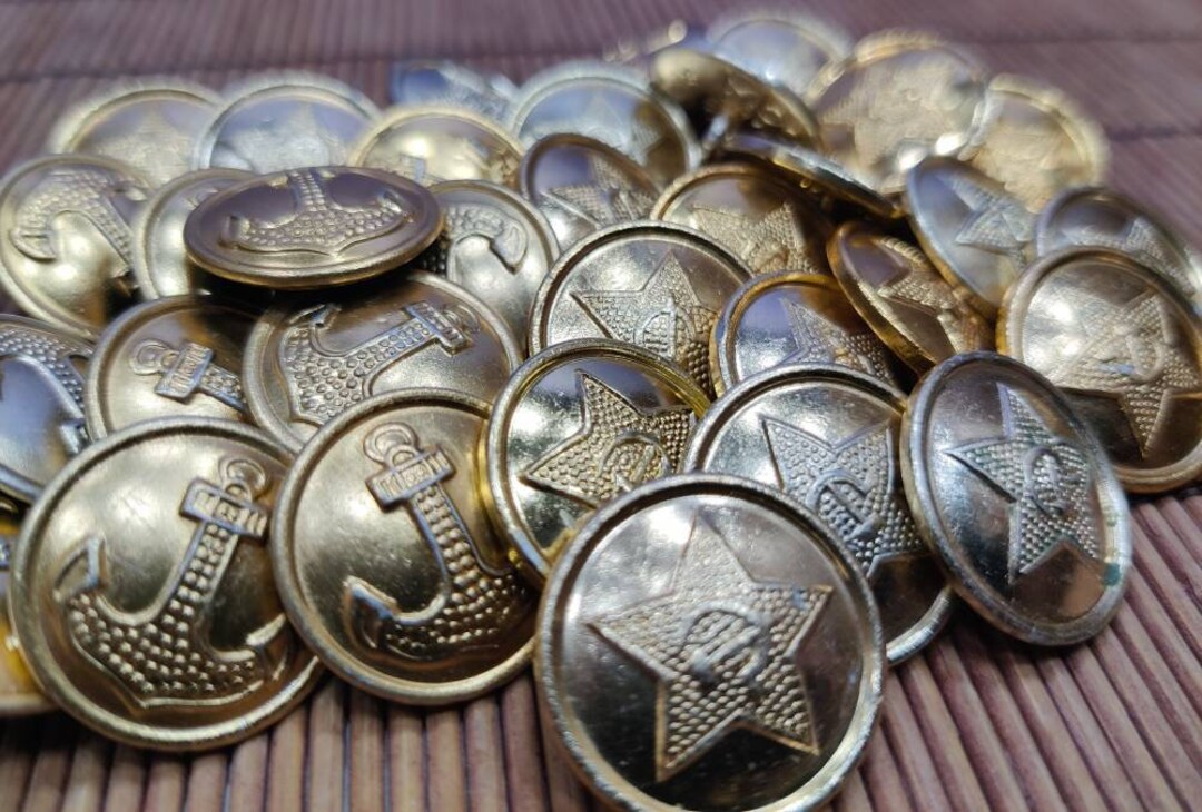 Vintage Military USSR Soviet Buttons - Etsy