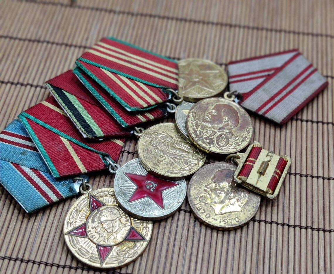 USSR Soviet WW2 Anniversary Medals. Stalin CCCP - Etsy