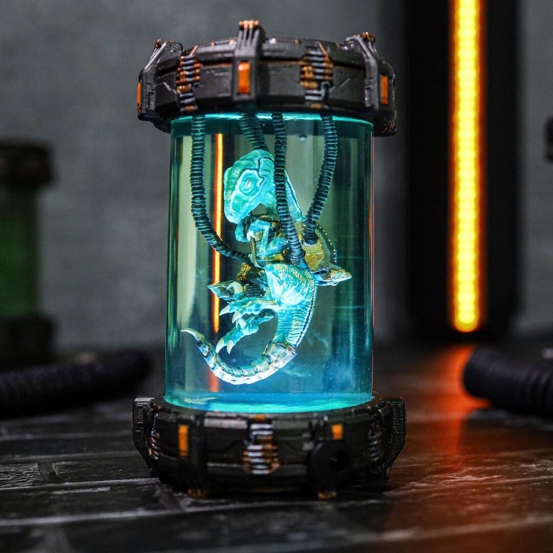 Raptor Dinosaur Figurine Raptor Dinosaur Night Lamp, Custom Epoxy Resin ...