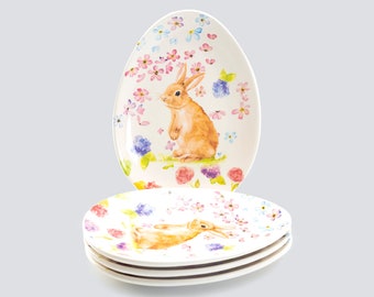 Ceramic Bunny Plate | Etsy